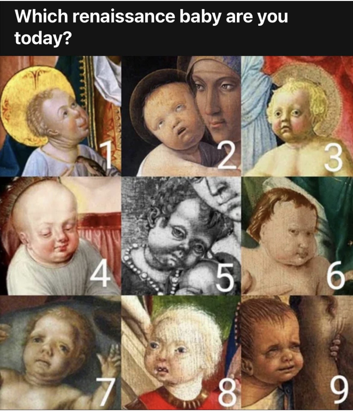 Which Renaissance baby are you feeling like today? | get back, lauretta!